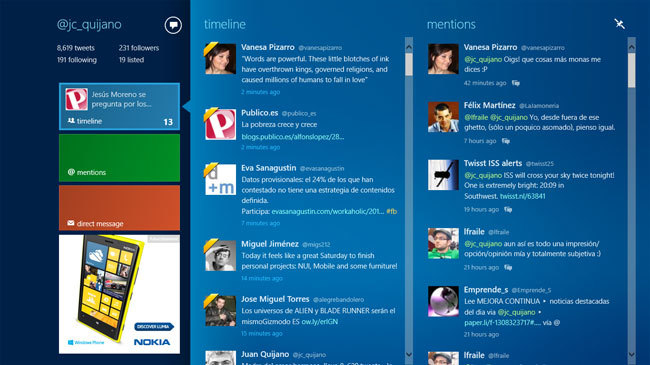 MetroTwit, actualización del cliente Twiter para Windows 8