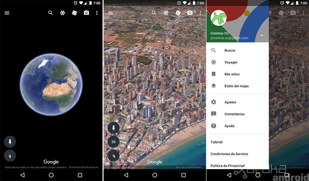 13 cosas que podrás hacer con el nuevo Google Earth para Android