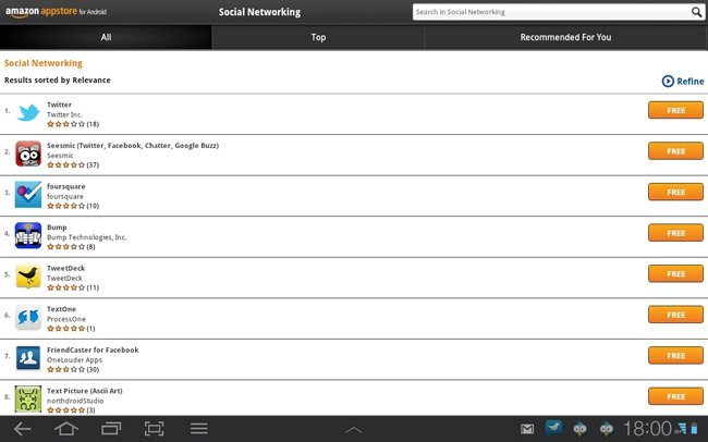 La Amazon App Store se pone en marcha para allanar el camino al tablet ...