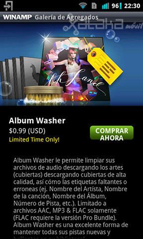 Winamp para Android se actualiza con tienda propia en su versión 1.3