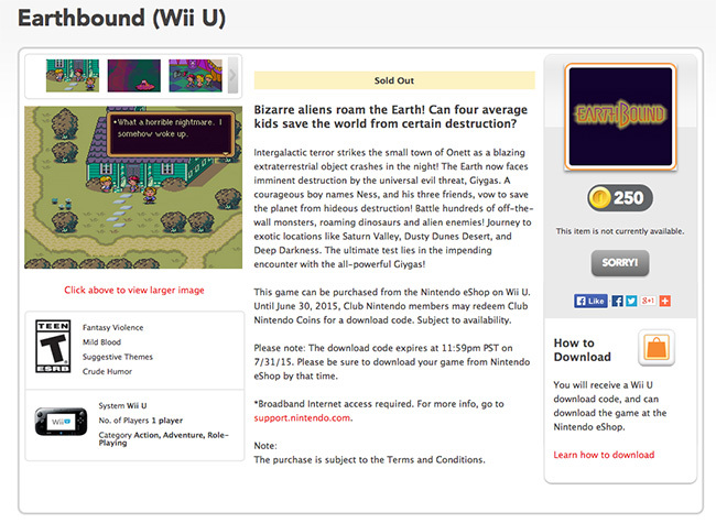 ¡Solo estaba de parranda! Earthbound vuelve a estar disponible en club ...