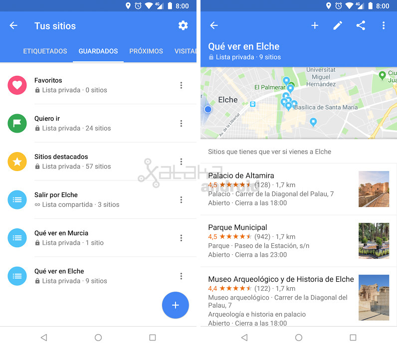 Cómo crear y compartir tus listas de lugares de Google Maps