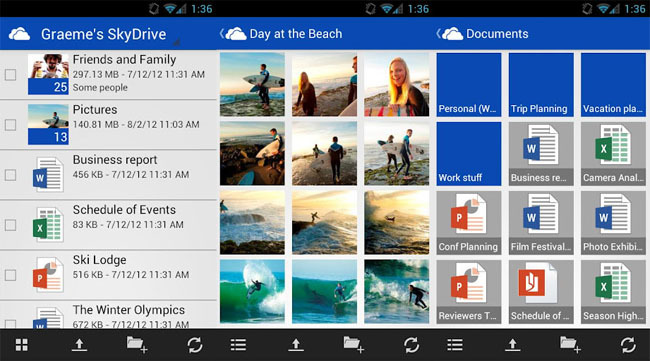 Microsoft lanza SkyDrive para Android