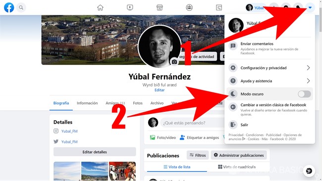 Nuevo diseño de Facebook: cómo activarlo y poner el modo oscuro