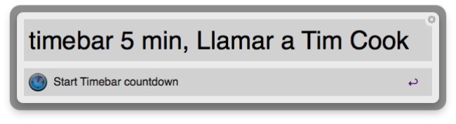 Timebar, usa la barra del Finder a modo de temporizador