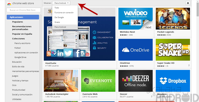 Chrome Web Store ahora nos permite saber que aplicaciones también están ...