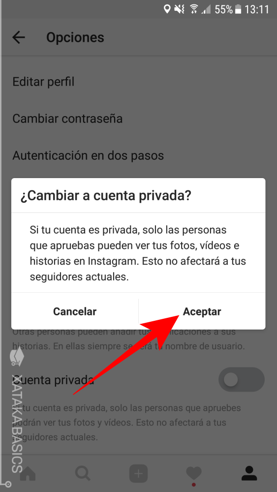 Cómo hacer privada tu cuenta de Instagram