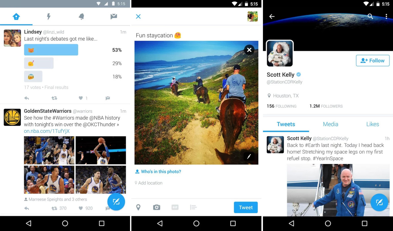 Así es el nuevo Twitter para Android, descarga ya su nueva versión con ...