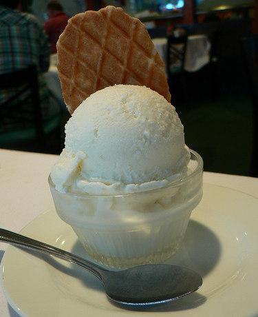 Análisis nutricional de una porción de helado