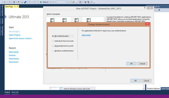Tutorial de iniciación en ASP.NET MVC con Visual Studio 2013