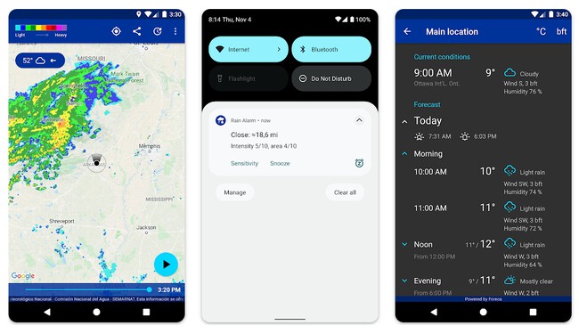 El tiempo en el puente de diciembre: 7 apps recomendadas para mirarlo en el móvil