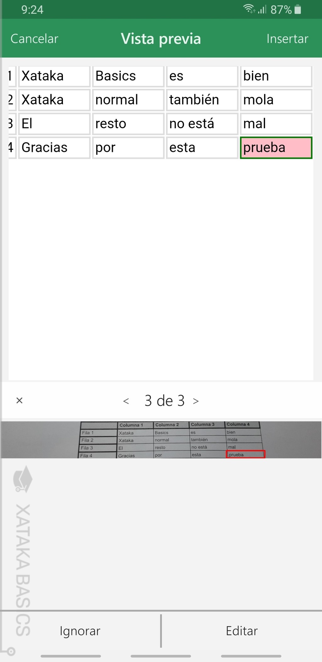 Cómo digitalizar una tabla de datos sacando una foto con Excel en ...