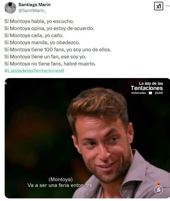 Los mejores memes de Montoya en 'La isla de las tentaciones': así nace ...