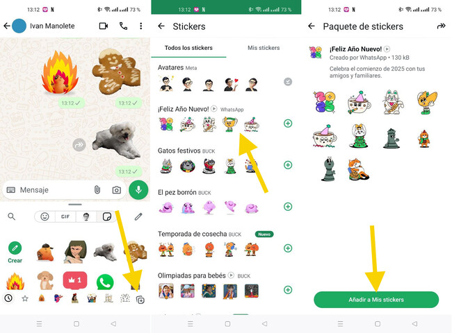 Descarga los stickers de navidad de WhatsApp ahora o nunca: está ...