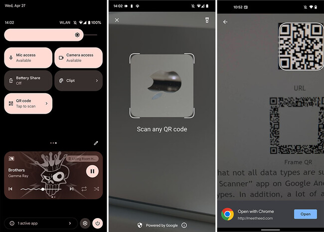 Android 13 Beta pone el lector de códigos QR muy a mano: en los ajustes ...
