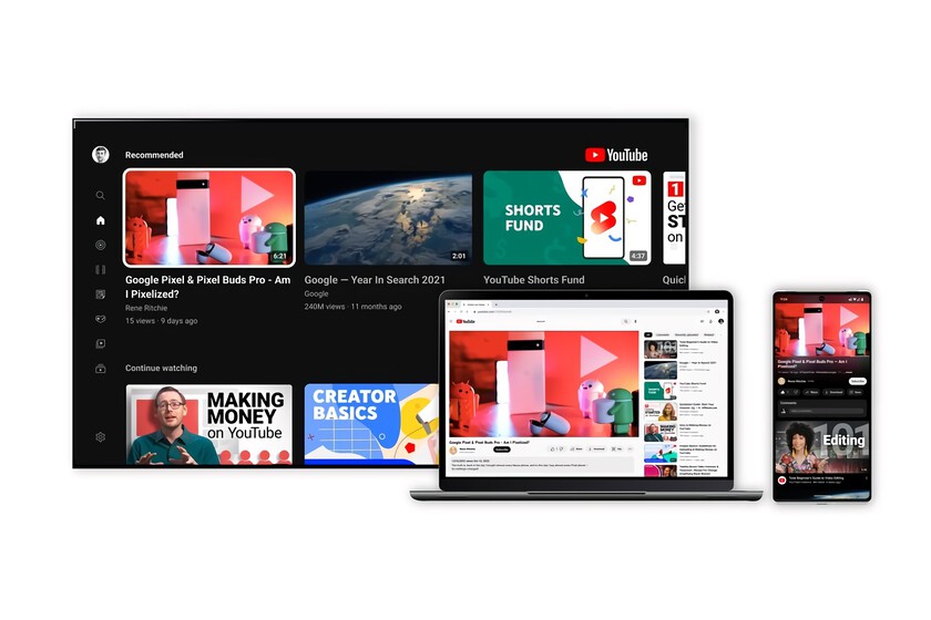 YouTube tiene nuevo diseño en web, app y TV: experiencia "más inmersiva" con búsqueda precisa y ...