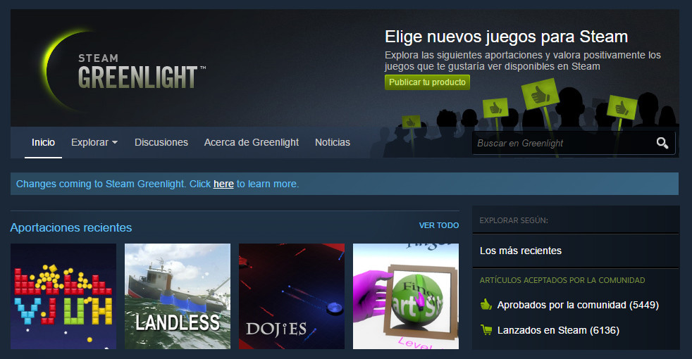 Steam Greenlight llega a su fin: el futuro se llama Steam Direct