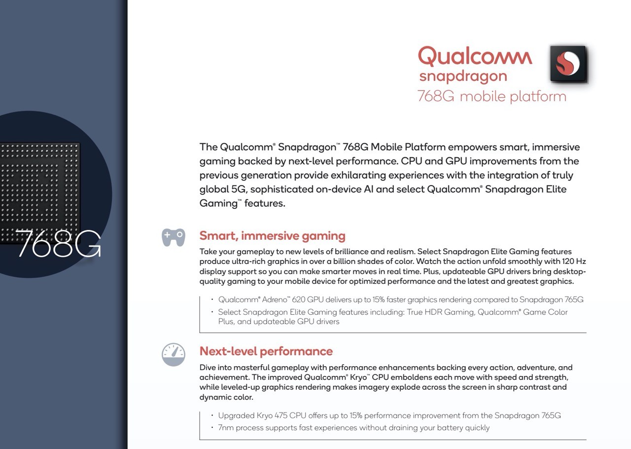Nuevo Qualcomm Snapdragon 768G: aún más potencia para el procesador estrella en la gama media ...