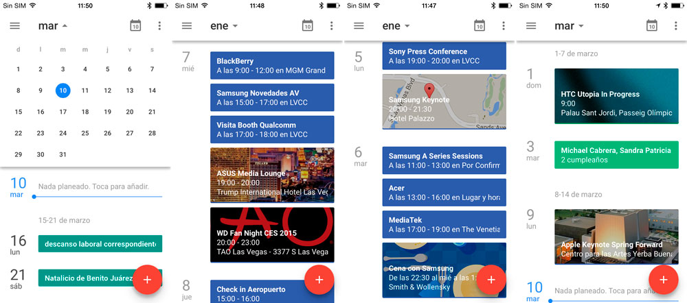 Google Calendar llega a iOS con todo el poder de Material Design