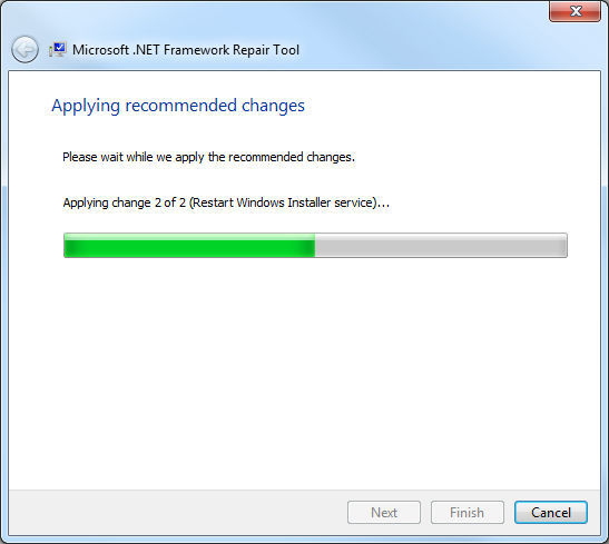 Microsoft .NET Framework Repair Tool 1.0 descripción de la aplicación