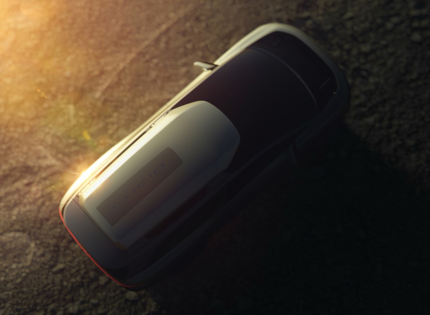 Y este es el Lucid Project Gravity, un SUV eléctrico con siete plazas ...