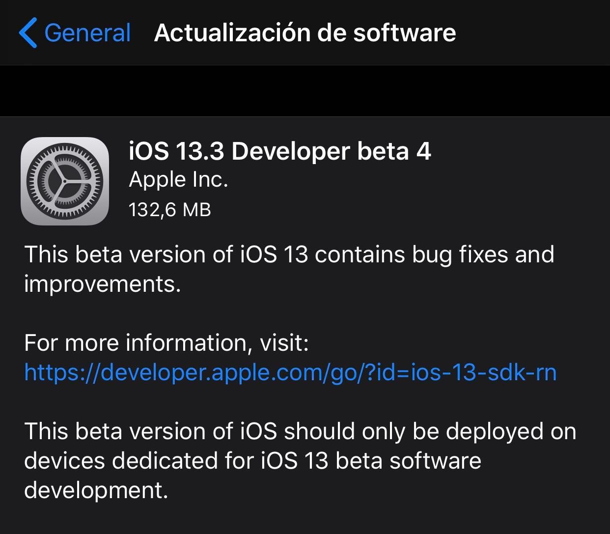 Momento de actualizar: llega la beta 4 de iOS 13.3, iPadOS 13.3, watchOS 6.1.1 y tvOS 13.3 para ...