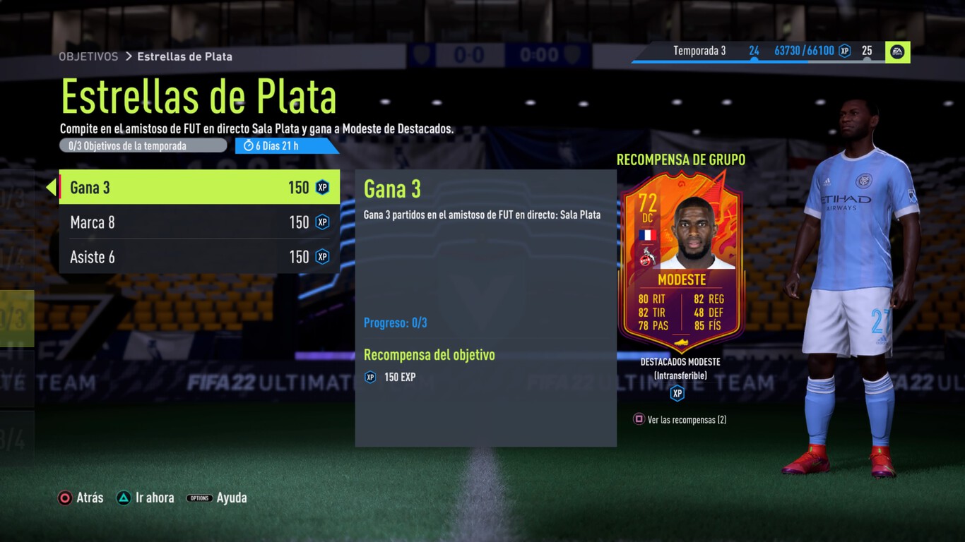 FIFA 22: consigue la carta Estrellas de Plata: Modeste Intransferible