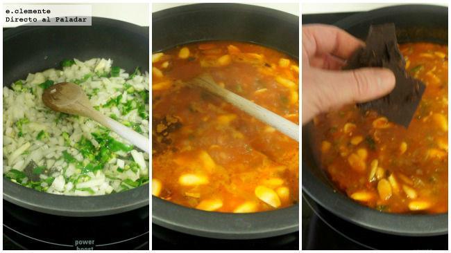 Pollo picante con chocolate y almendras. Receta de cocina fácil ...