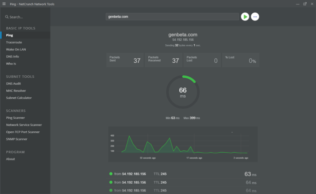Ping, auditorías de DNS, WhoIs... con NetCrunch Tools lo tienes todo ...