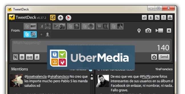 UberMedia, empresa detrás de UberTwitter y Echofon, compra TweetDeck