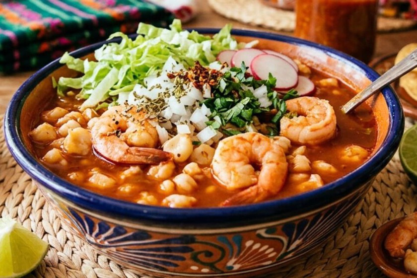 Cómo hacer pozole rojo de camarón con la receta y trucos de la chef Ana ...