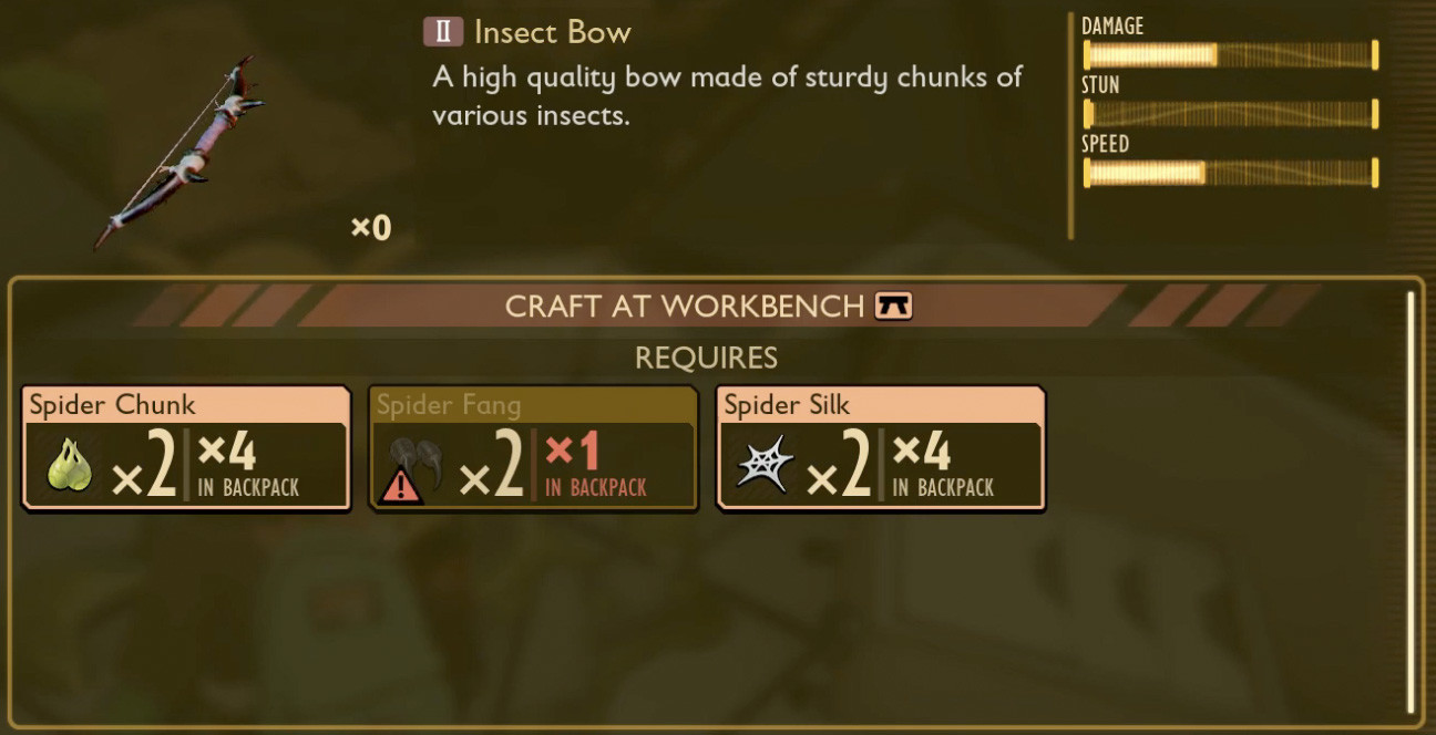 Grounded: cómo conseguir el mejor arco del juego, el Insect Bow Tier 2