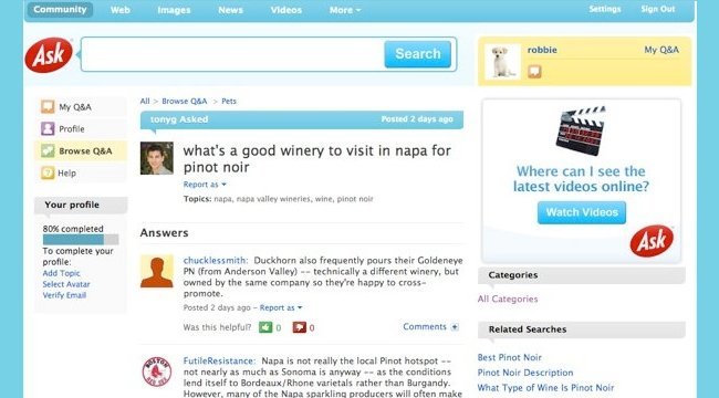 Ask.com vuelve a sus orígenes como servicio de preguntas y respuestas ...