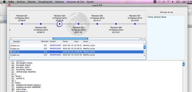 Subv, Front-end de Subversion gratuito para Mac