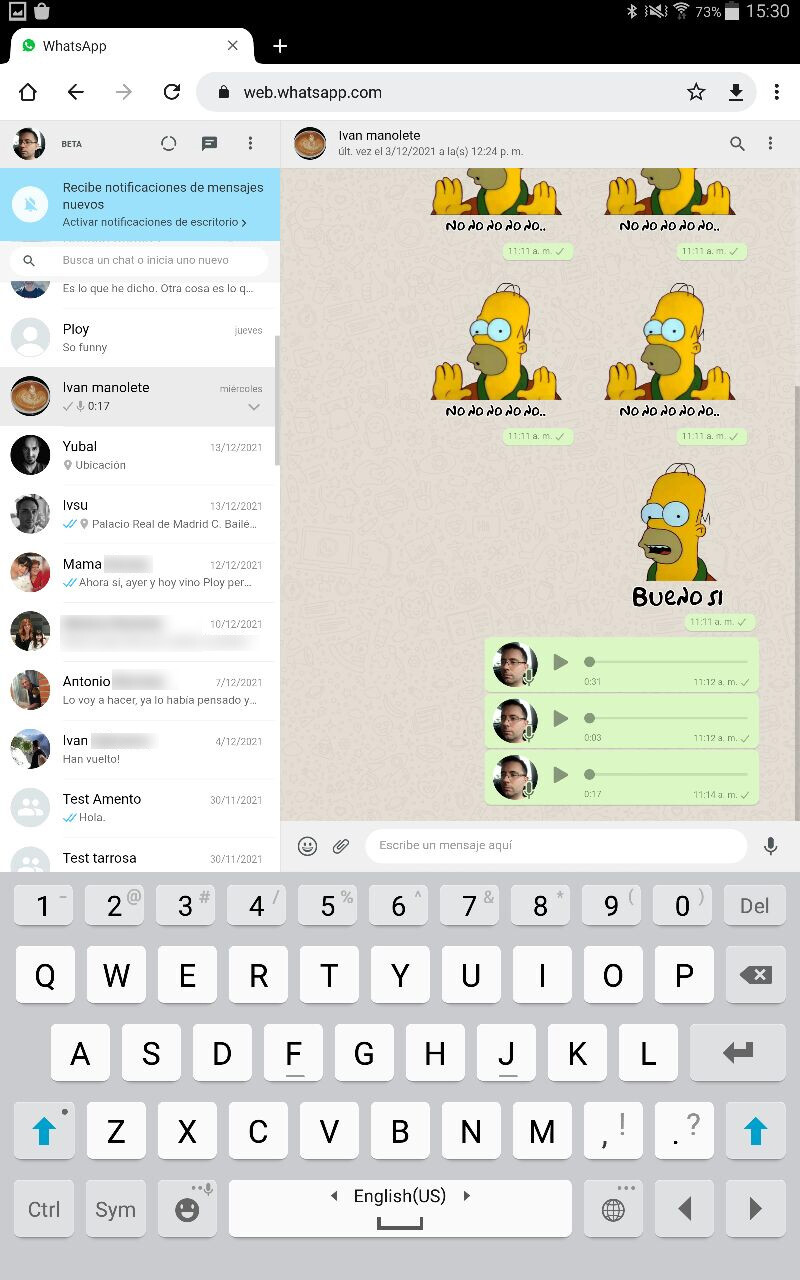 WhatsApp en la tablet: todas las opciones disponibles