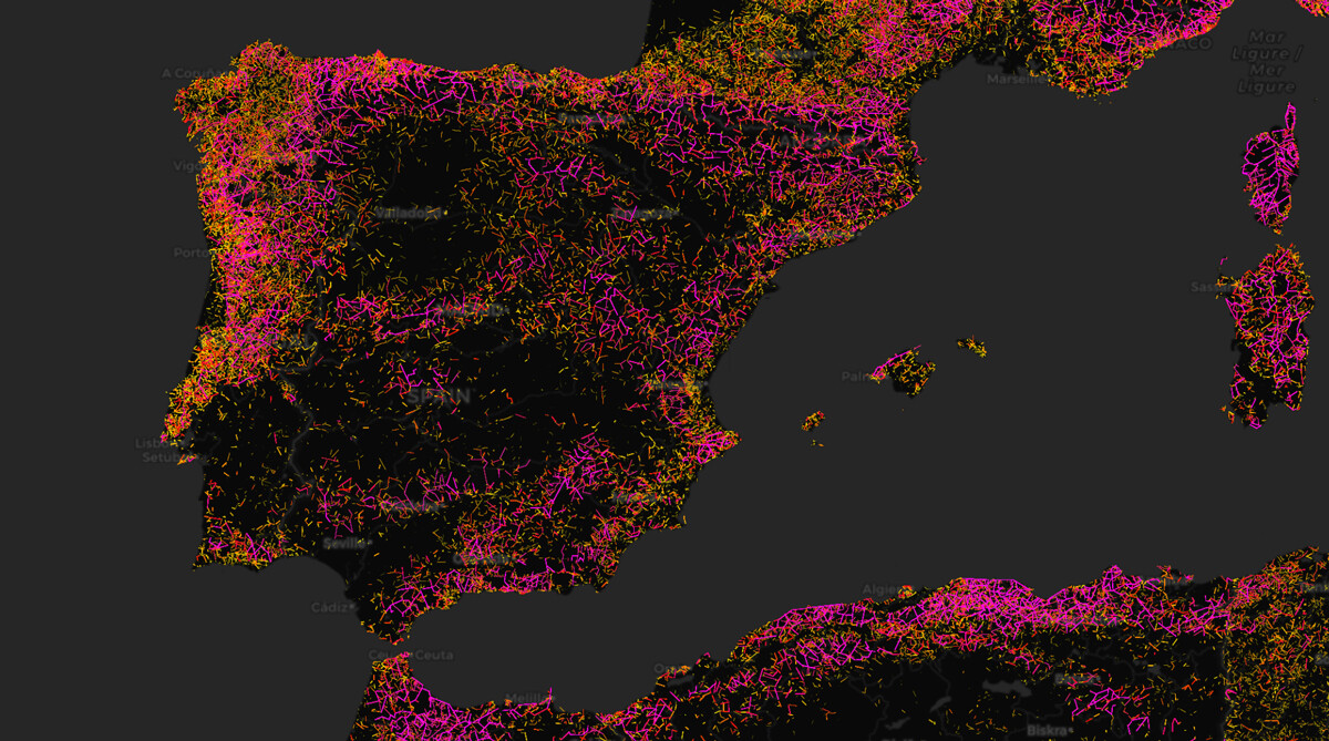 Curvature, el mapa que recopila las carreteras con más curvas del planeta