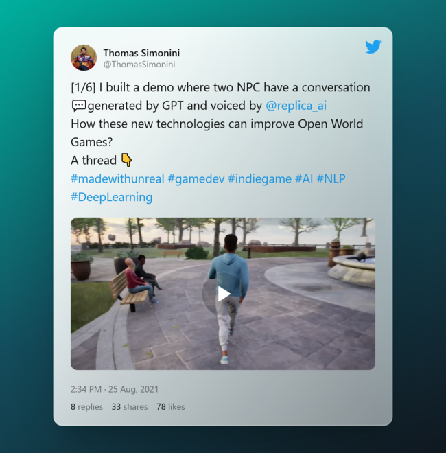 NPCs tan realistas que sean indistinguibles de un humano. Ya están aquí ...