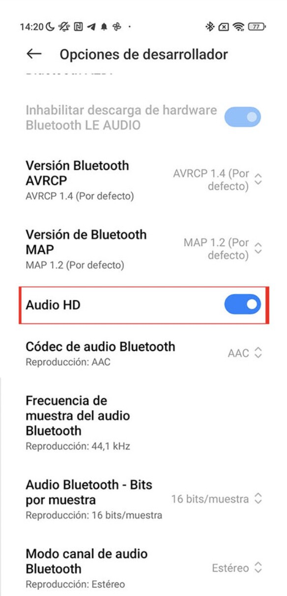 He activado esta opción de mi móvil Android y ahora su calidad de sonido ha mejorado (y funciona ...