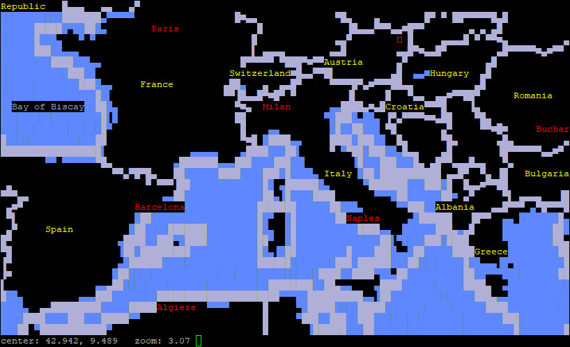 MapSCII: un mapa interactivo de todo el mundo en tu terminal de Windows ...