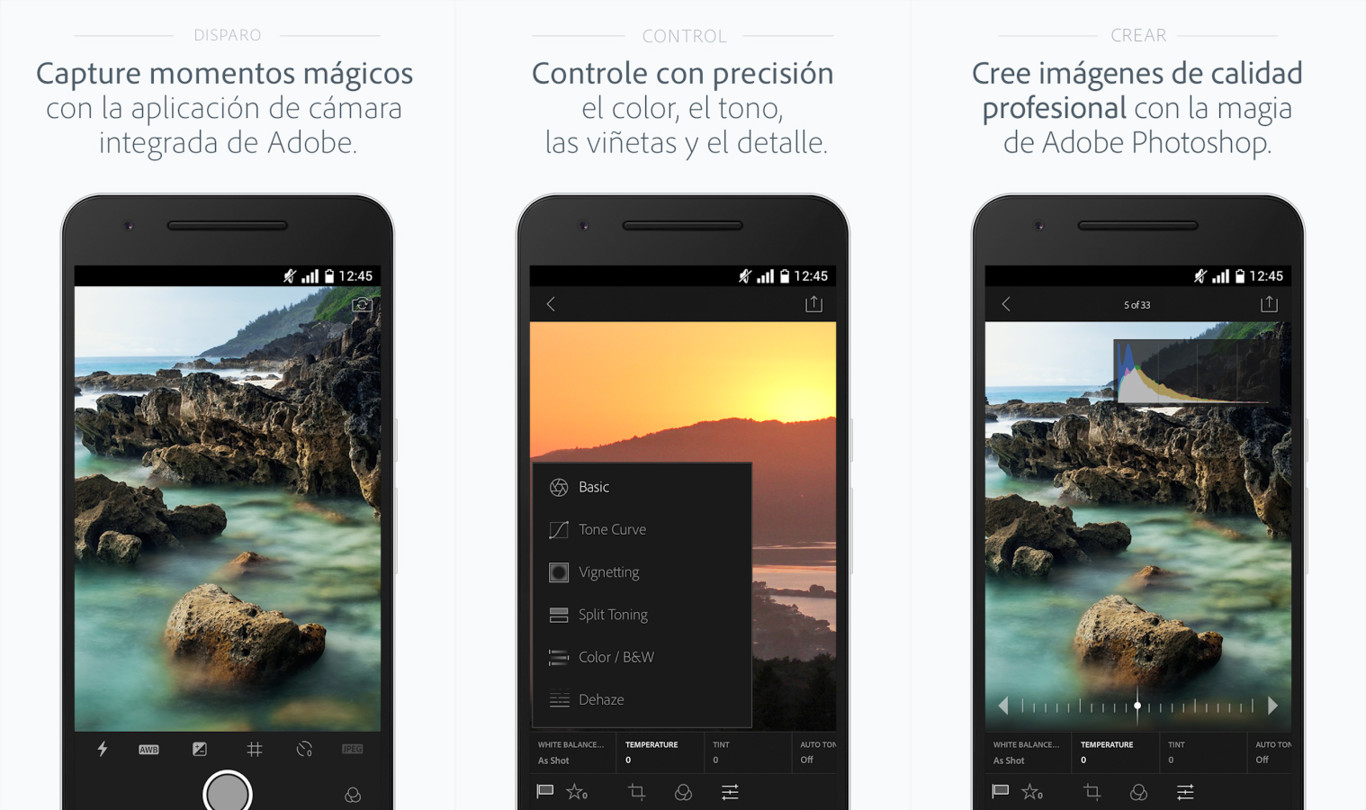 Adobe Lightroom 2.0 para Android, ahora con cámara RAW integrada y más novedades