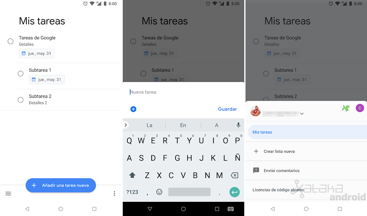 Google Tasks es la última en llegar, pero hay más: así quedan todas las ...