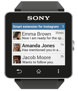 Sony lanza oficialmente la extensión de Instagram para Smartwatch 2