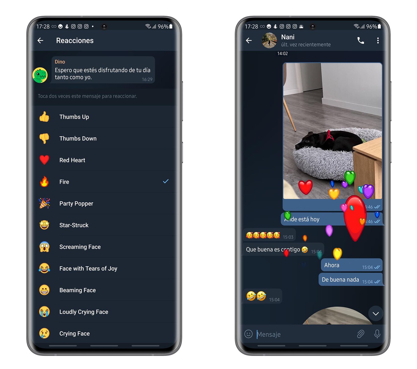 Las reacciones animadas y los spoilers llegan a Telegram para Android y así puedes probarlos