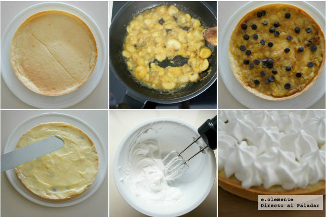 Banana Cream Pie. Receta de cocina fácil, sencilla y deliciosa