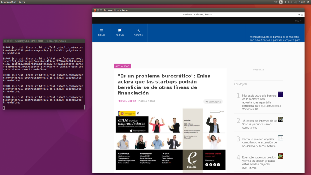 Probamos Servo, el nuevo motor de renderizado de Mozilla para el ...