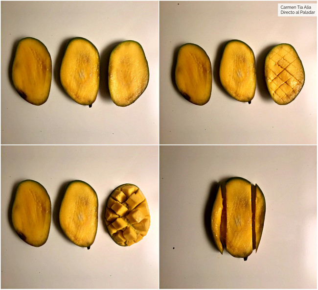 Cómo pelar y cortar un mango (sin ensuciarse)