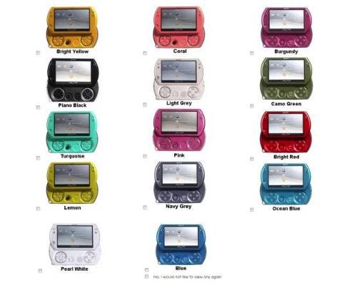 PSP Go, estos son los colores que Sony podría tener preparados