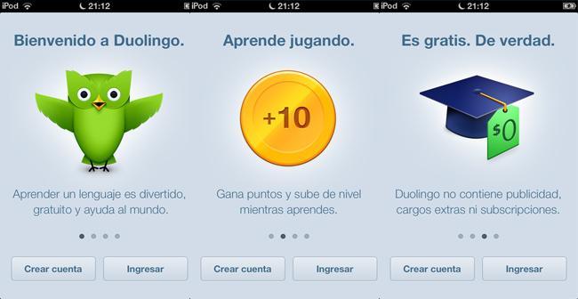 Duolingo llega como aplicación a iOS. Primeras impresiones