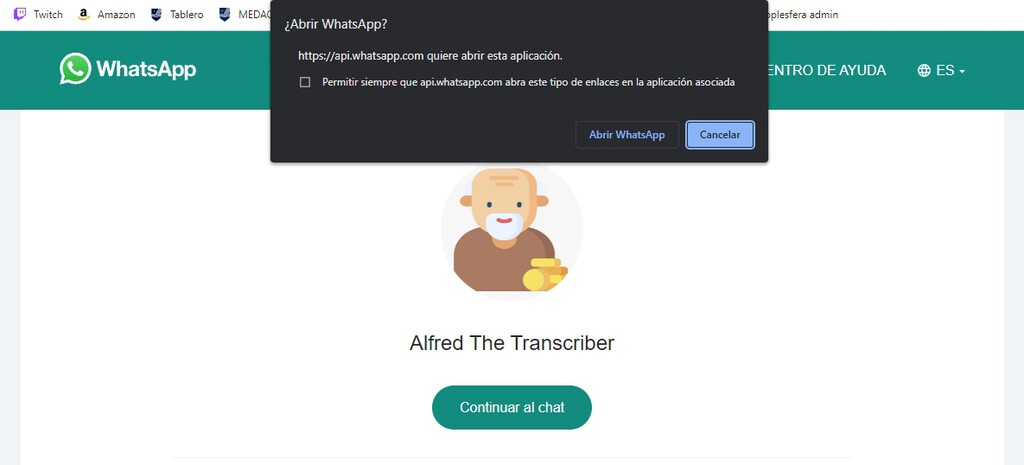 Pasar un audio de WhatsApp a texto en Windows y macOS sin instalar nada