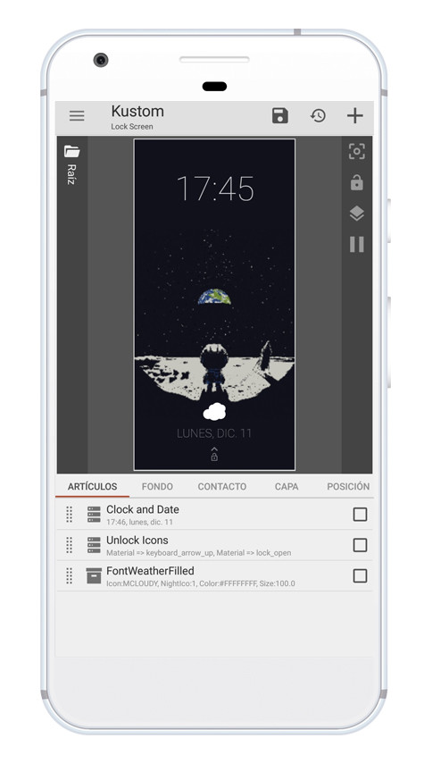 Cómo personalizar la pantalla de bloqueo de tu Android con KLCK Kustom ...